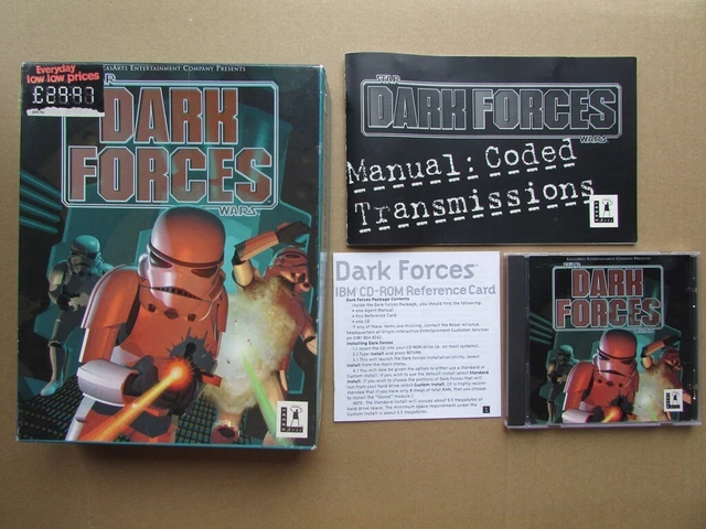 STAR WARS DARK Forces - Original Release Pc Big Box Game £29.95 ...