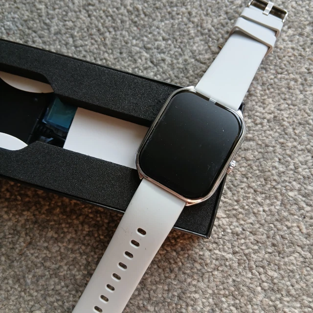 NEW DESIGN SMART Watch Ultra-thin Curved Screen AMOLED Display – Rubber ...