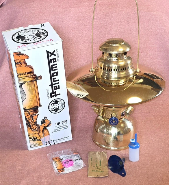 PETROMAX RAPID HK 500 Petroleumleuchte Petroleumlampe 400 Watt Starklichtlampe EUR 179,95 ...