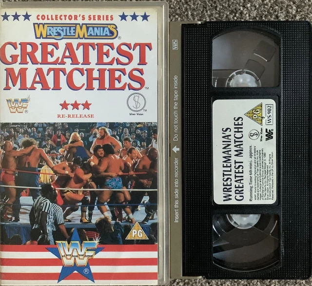 WWF WRESTLEMANIA’S GREATEST Matches-Wrestling-Vhs Video/Collector’s ...