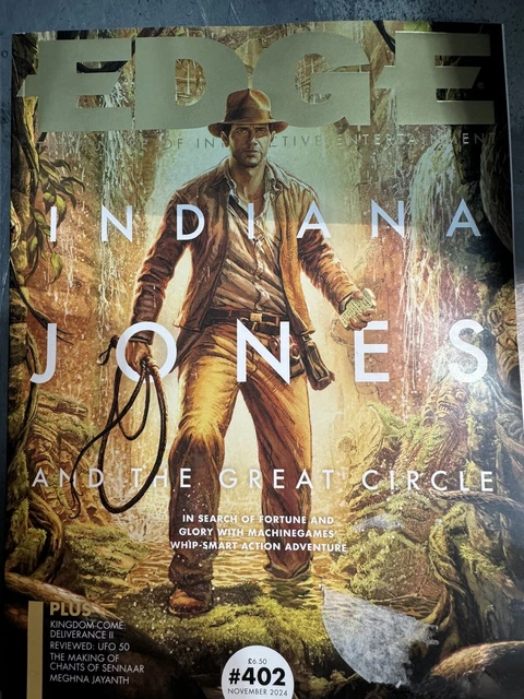 EDGE MAGAZINE NOV 2024 Indiana Jones &The Great Circle +Kingdom Come Deliverance £8.50 - PicClick UK