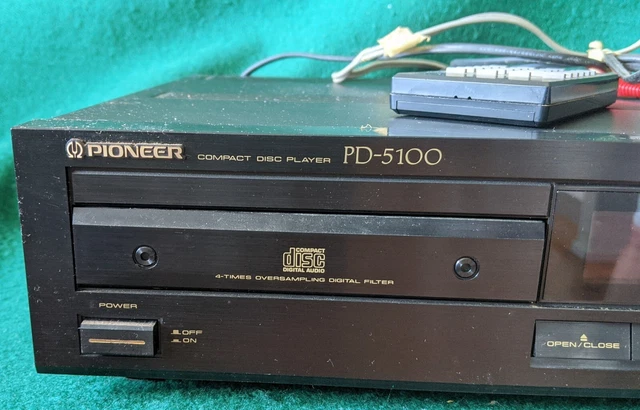 1980'S PIONEER COMPACT Disc Player PD-5100 with remote Instructions NOT ...