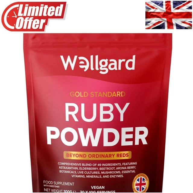 COMPREHENSIVE RUBY SUPER Reds Powder - 300g for Energy & Metabolism ...