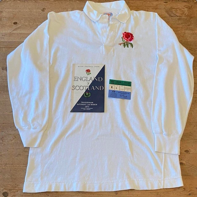 VINTAGE ENGLAND UMBRO 1973 Player Issue Match Worn Rugby Jersey £400.00 ...
