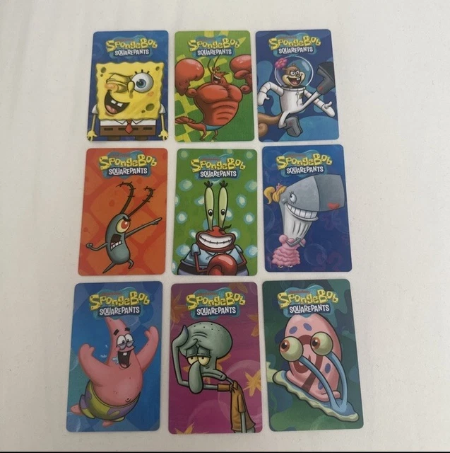 SPONGEBOB SQUAREPANTS ARCADE COIN PUSHER CARDS SERIES 2. Set Of 9 ...