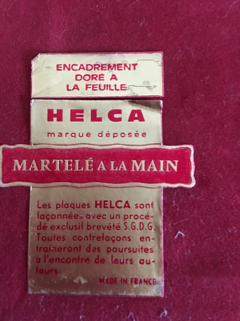 PETIT TABLEAU CADRE HELCA PLAQUE EMAILLEE EUR 15,00 - PicClick FR