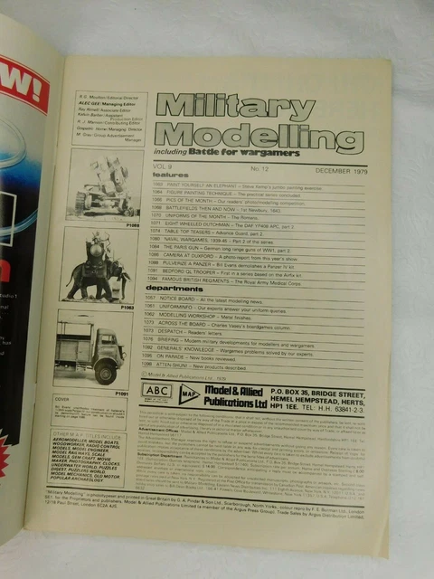 MILITARY MODELING BATTLE Of Bulge Pzkpfw IV Tank WWII DEC 1979 Vintage ...