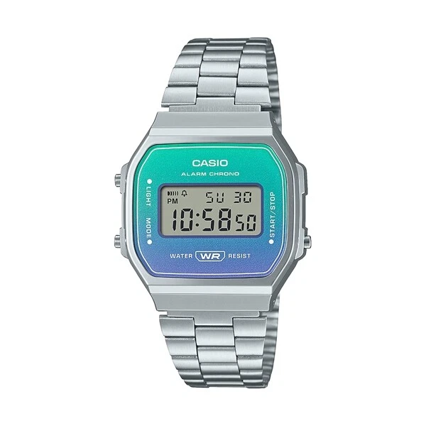 105350 CASIO VINTAGE Iconic - Retro Vaportheme Serie Silver EUR 67,99 ...