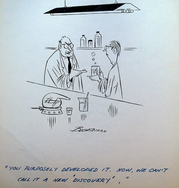 MÉDICAL LABORATOIRE EXPÉRIENCE Dessin Animé Gag William Boserman EUR 30 ...