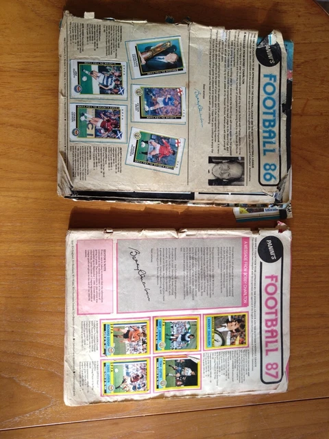 PANINI FOOTBALL 86 + 87 Sticker Album Complete £1.20 - PicClick UK