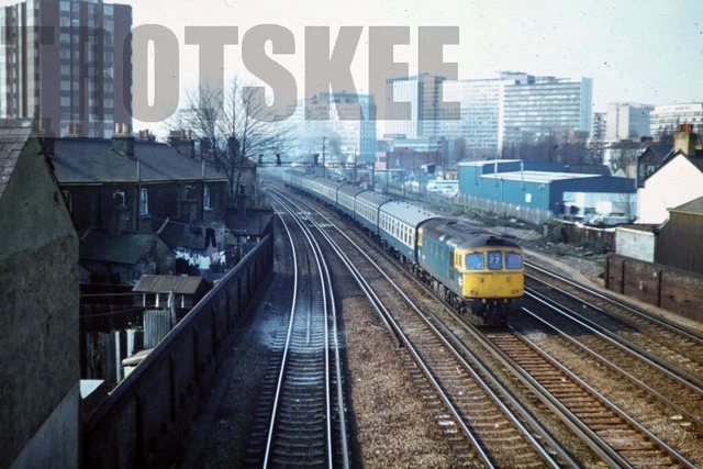 35MM SLIDE BR British Railways Diesel Loco Class 33 33029 East Croydon ...