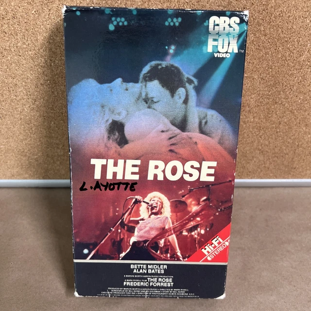 VINTAGE 1984 THE Rose Full VHS Magnetic Video Twentieth Century Fox ...