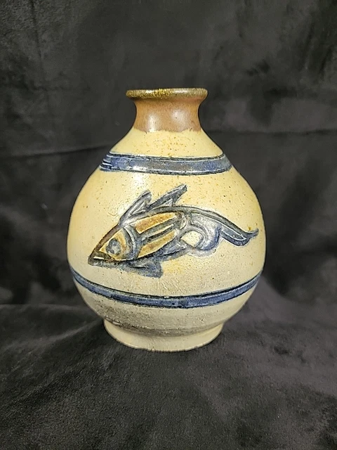 RARE VINTAGE JIRO Kinjo Saki Pot With Artist Signature Okinawan Style ...