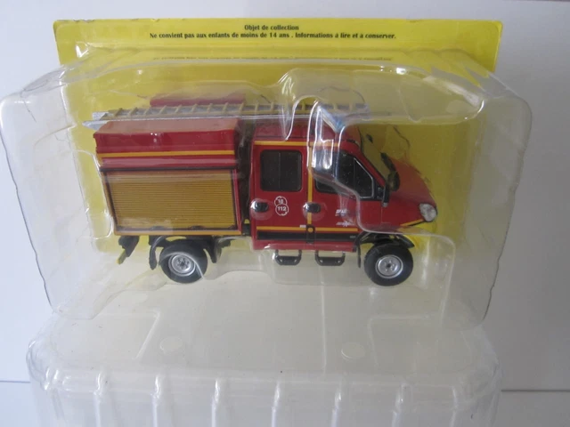 1/43 HACHETTE VEHICULES Legers Sapeurs-Pompiers Iveco Daily 55S17 W ...