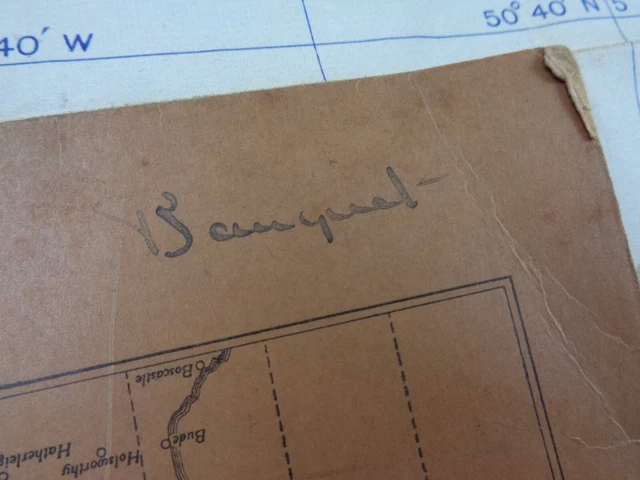 WW2 RAF MAP marked "BANQUET" (BATTLE of BRITAIN, OPERATION BANQUET ...