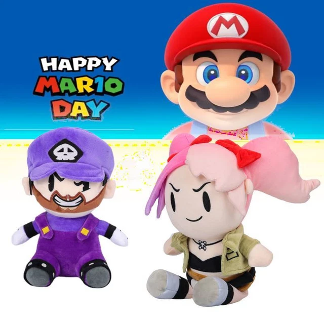 SUPER SMG4 MARIO Bros Animation Purple Stuffed Plush Cartoon Action ...