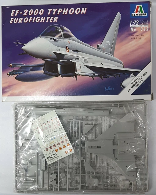 1994 EF-2000 TYPHOON Eurofighter Italeri 1/72 scale aircraft model No ...