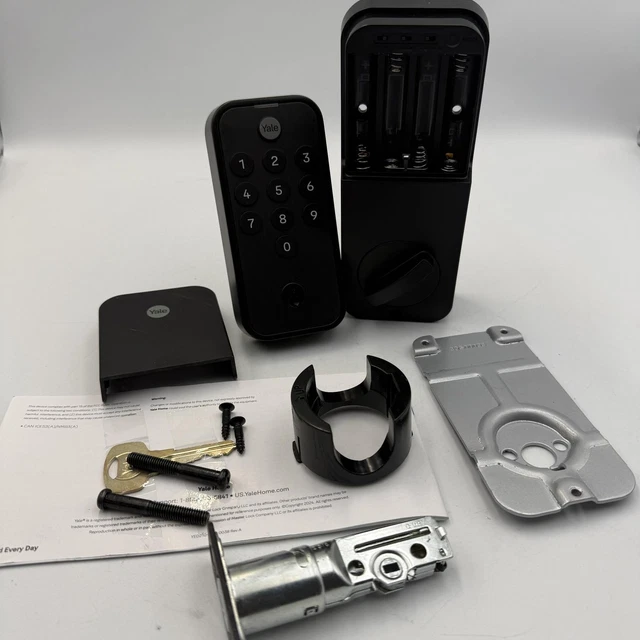 YALE BLACK CODE Keypad Deadbolt Front Door Lock for Keyless Entry £41. ...