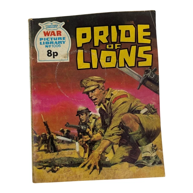 FLEETWAY WAR PICTURE Library Pride of Lions No.1006 Vintage Comic 1970s ...