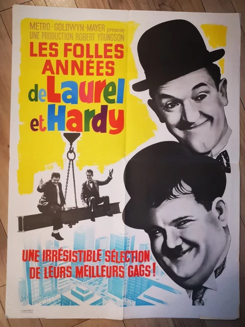 AFFICHE ORIGINALE DE cinéma - Les folles années de Laurel et Hardy ...