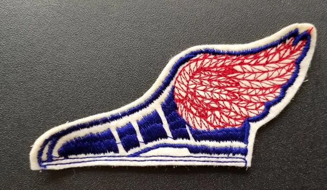 VINTAGE 1940'S/50'S RED Wing Ice Skate Sew On Patch 4.5" by 2.5" £7.70 ...