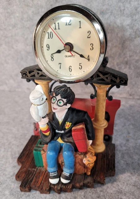 WARNER BROS STUDIO Harry Potter Sorcerer's Stone Quartz Desk Clock 2000 ...