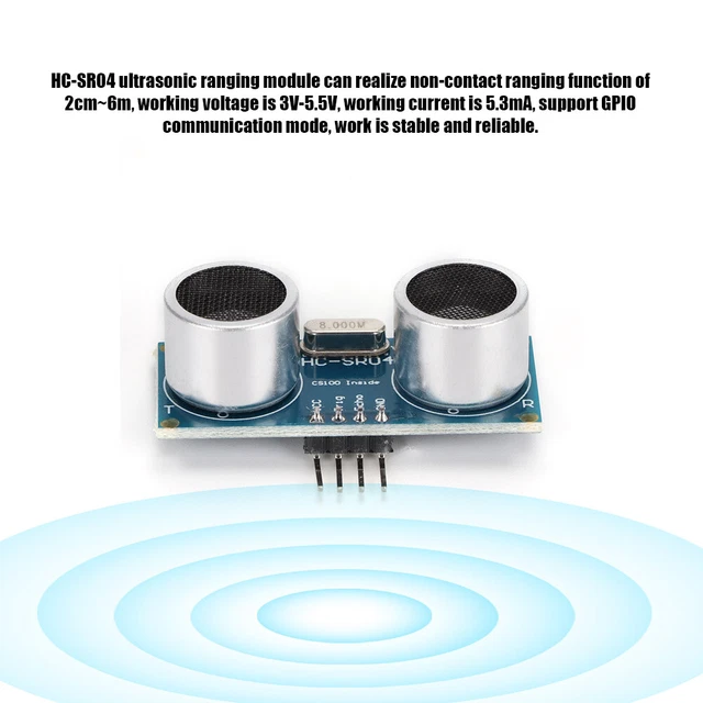 Hc Sr04 Distance Sensor Ultrasonic Sensor Distance Measuring Module 3 5 5v Gds £6 66 Picclick Uk