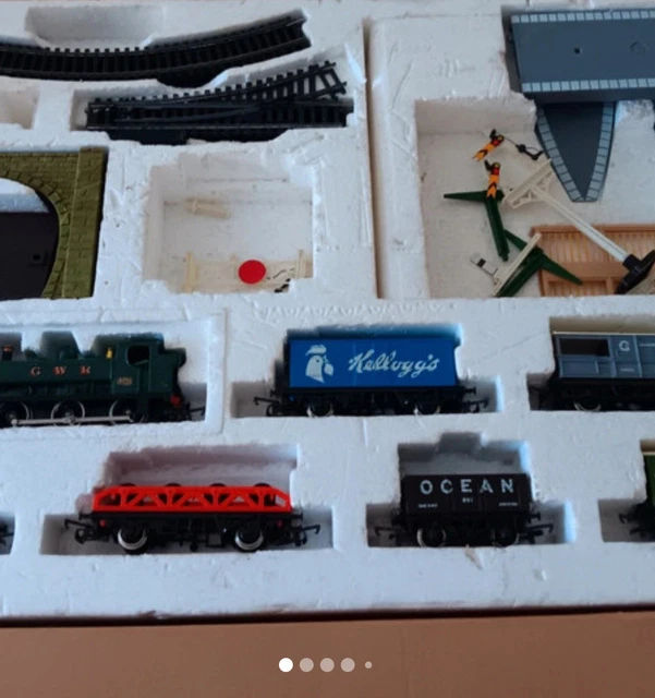 VINTAGE HORNBY OO Gauge Train Set GWR Freight Model Railways Untested ...