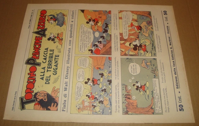 ALBI DI TOPOLINO Nerbini 5 Topolino Principe Azzurro Alla Caccia Del ...