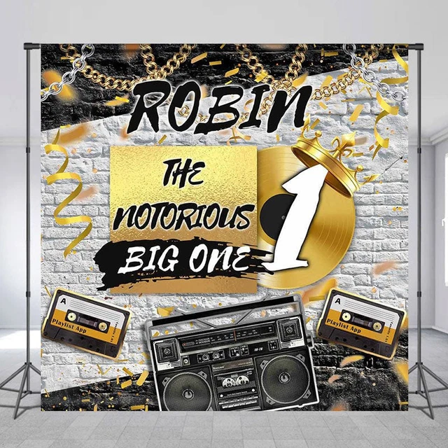 CUSTOM THE NOTORIOUS Big One 1st Birthday Backdrop $38.01 - PicClick AU