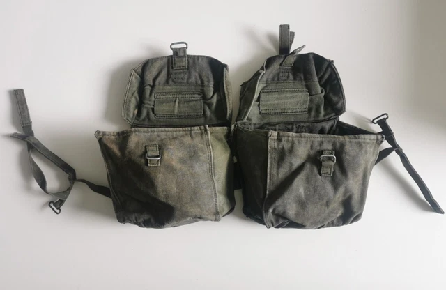 VINTAGE BRITISH ARMY 58 Pattern Webbing Kidney Pouches Falklands War ...