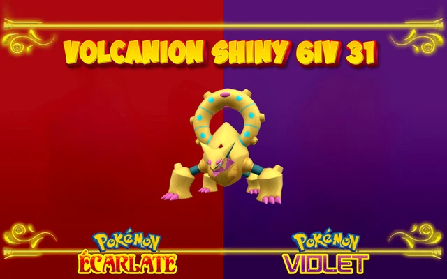 VOLCANION SHINY 6 IV : Pokemon Ecarlate Violet /Pokemon Scarlet EUR 4 ...