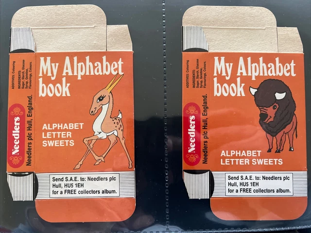NEEDLERS MY ALPHABET BOOK SWEET PACKET SET -COMPLETE 26 Rare Nm £29.99 ...
