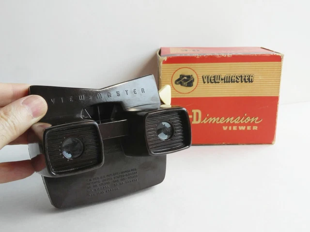 VINTAGE VIEW-MASTER VIEWER 3-Dimensional Model E In Original Box 50's ...