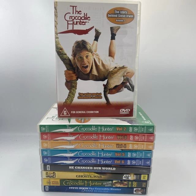 CROCODILE HUNTER DVDS Box Set Complete 1-6 TV Series + Extras Reg 4 $89 ...
