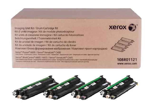 4 X ORIGINALE Tamburo Xerox Phaser 6600 Work Center 6605 6655/108R01121 ...