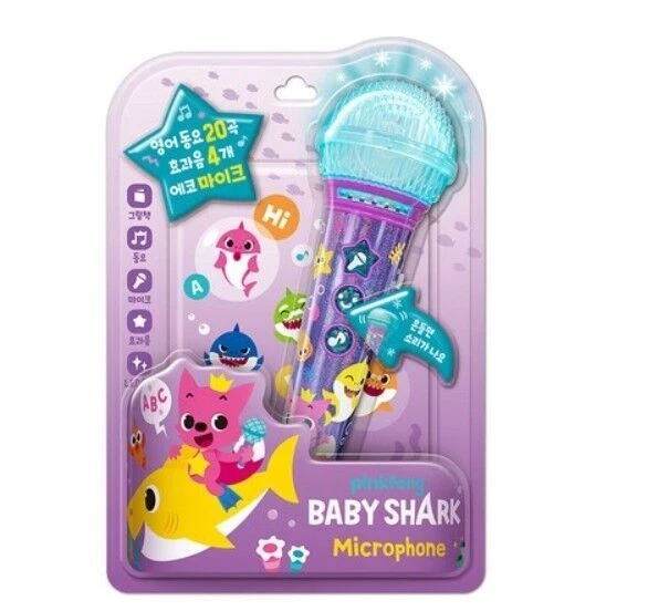PINKFONG BABY SHARK Mike Microfono per canto wireless Canzoni ...