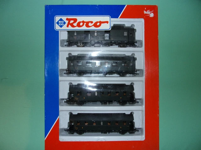 ROCO COFFRET 4 voitures de voyageurs "BOITE A TONNERRE" 44052 NEUF EUR ...