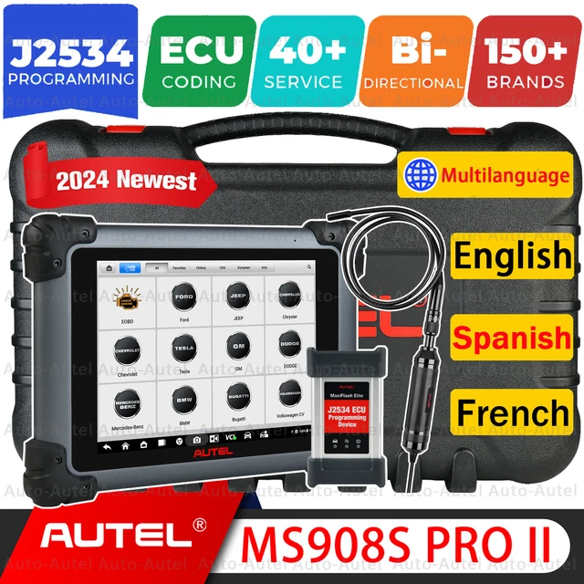AUTEL MAXISYS MS908S PRO II 2024 ECU Pr0gramming Diagnostic Scan MK908 ...