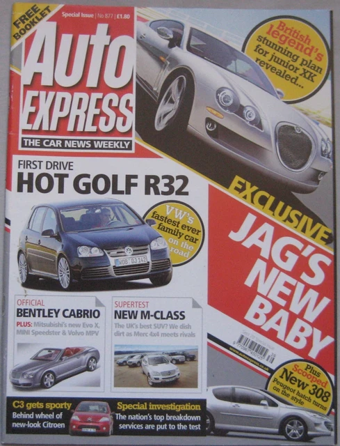 Auto Express Magazine 2005 Special Issue 877 Featuring Land Rover Mercedes Bmw Eur 702