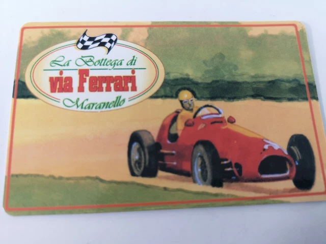 BIGLIETTO DA VISITA vintage Ferrari Garage/Officina Maranello La ...
