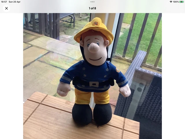 FIREMAN SAM TALKING, Singing, Sounds Plush Soft Toy Figure £10.24 ...