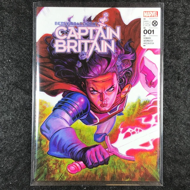 2024 MARVEL MASTERPIECES Nahuel Grego CAPTAIN BRITAIN Variant Level 1 / ...