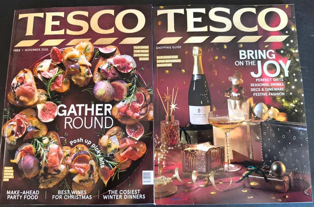 TESCO FOOD MAGAZINE November 2025 + Christmas Shopping Guide (Flip over ...