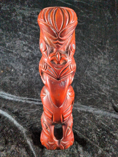 GENUINE VINTAGE ARAWA Maori Wood Carving "Upoko" £25.00 - PicClick UK
