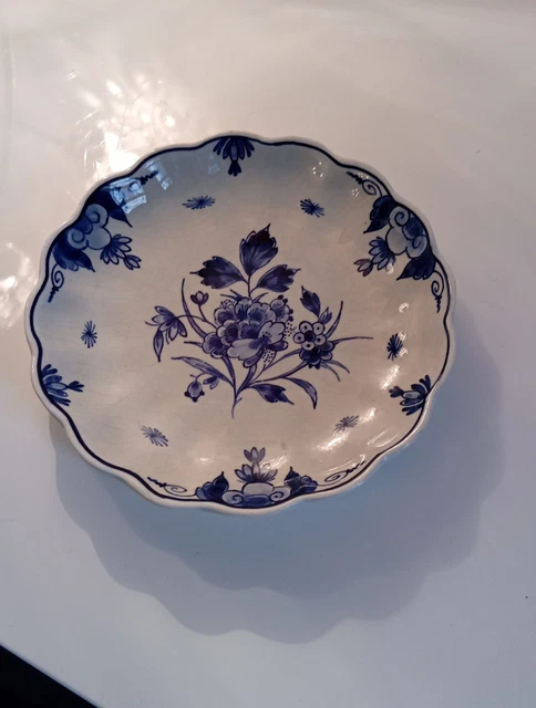 ROYAL BLUE DELFT De Fleys 6" Plate. Extremely Rare Highly Sought After ...
