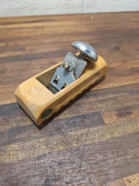 K887- GARANTIE ECE 1852 wood block plane. Made in Western Germany 6 ...