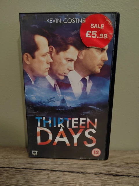 THIRTEEN DAYS VHS Video Tape Kevin Costner Bruce Greenwood Steven Culp ...