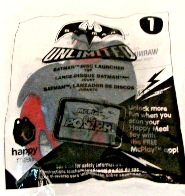 MCDONALD'S HAPPY MEAL Toy #1 Batman Disc Launchers, #6 Solomon Grundy ...