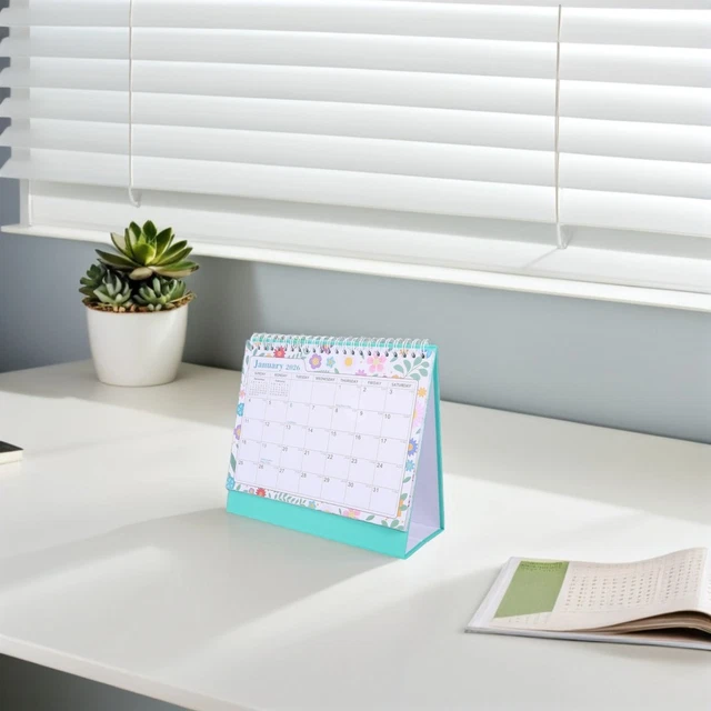 STANDING FLIP DESK Calendar: 2026-2027 Monthly Planner - Standing Flip ...